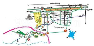 Investor Group KGP Vatika Map - Nehar Par, Faridabad Location Map