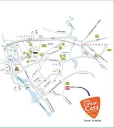 Jainco and Aditya Builders Aditya Urban Casa Map - Sector 78 Noida ...