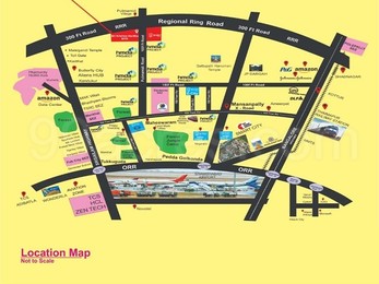 Inwest Infra Inwest Sri Krishna Haritha Map - Tukkuguda, Hyderabad ...