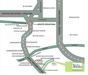 Isha Homes India Isha Aarambha Map - Pirattiyur, Trichy Location Map
