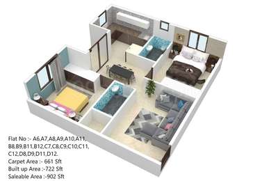 2 BHK Apartment / Flat for sale in ISR Ashrita Varthur Bangalore East ...
