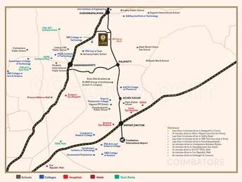 IVA Infrastructure IVA Agam Map - Kalapatti, Coimbatore Location Map