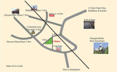 Iview Developers iView Green Valley Township Map - Srirangapatna ...