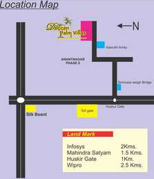 J P Construction Builders J P Deccan Palm Villas Map - Anand nagar ...