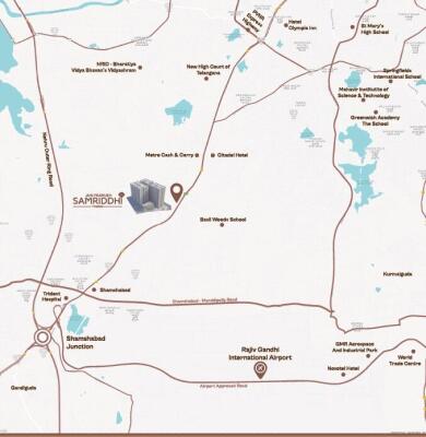 Jain Construction Jain Pramukh Samriddhi Towers Map - Satamrai ...