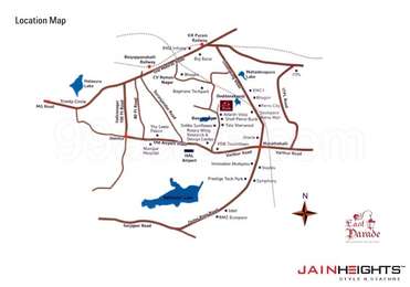 Jain Heights East Parade Map - C V Raman Nagar, Kaggadasapura ...
