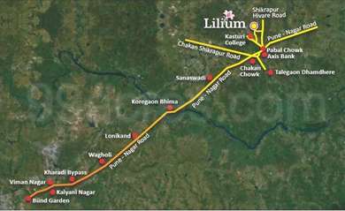Jakate Enterpreneurs Builders Jakate Lilium Map - Shikrapur, Pune ...