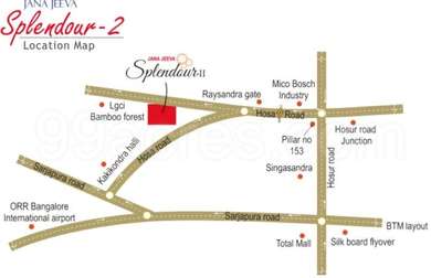 Jana Jeeva Estates Builders Jana Jeeva Splendour 2 Map - Choodasandra ...