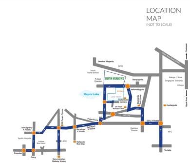 Janapriya Upscale Sitara Map - Sainikpuri, Secunderabad Location Map