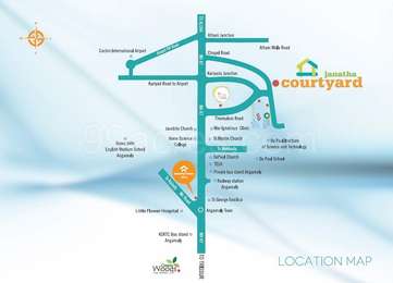 Janatha Homes Janatha Courtyard Map - Angamaly, Ernakulam Location Map