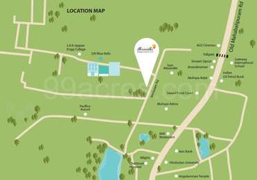 Jansen Infrastructure Shrinidhi Map - Padur, Chennai South Location Map