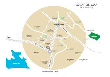 Jayabheri Group Jayabheri The Summit Map - Narsingi, Hyderabad Location Map