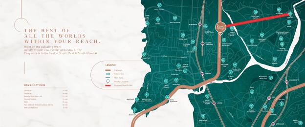 12 Pegasus by Asshna Developers Map - Bandra Kurla Complex, Mumbai ...