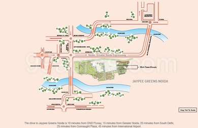 Jaypee Greens Wish Town Klassic Map - Sector-129 Noida Location Map