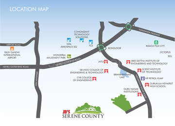 Jb Infrastructures Builders JB Serene County Map - Khanapur, Hyderabad ...