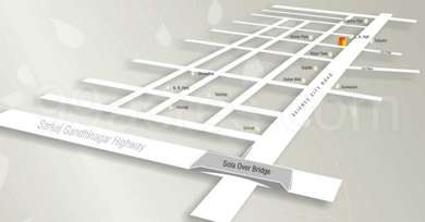 Jbr Nirmaan Builders JBR Residency Map - Science City, Ahmedabad West ...