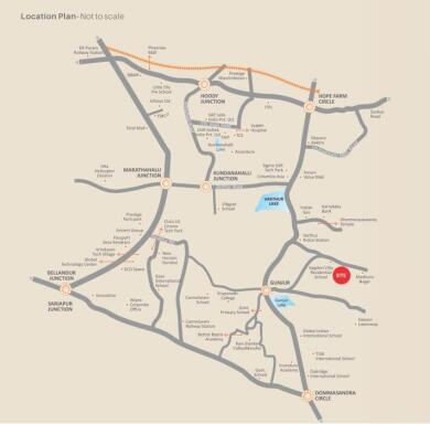 Jeevan Developers Jeevans Allure Map - Varthur, Bangalore Location Map