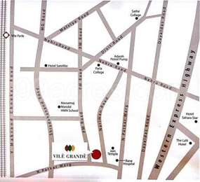 Jet Realty Jet Vile Grande Map - Vile Parle East, Mumbai Location Map