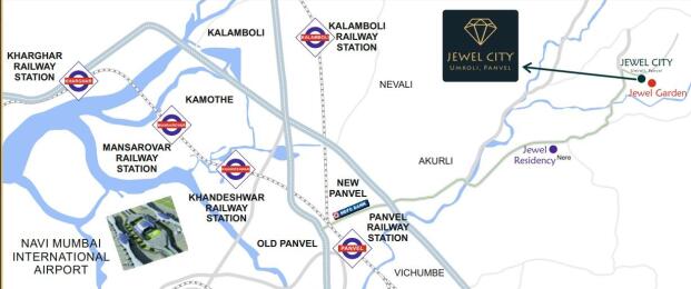 Jewel Developers Jewel City Map - Umroli, Raigad Location Map