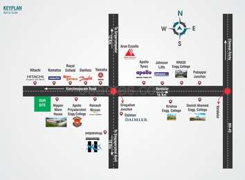 JHL Builders Victoria Garden Map - Oragadam, Chennai Location Map