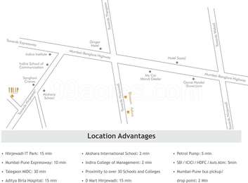 JJ Promoters JJ Tulip Map - Tathawade, Pune West Location Map