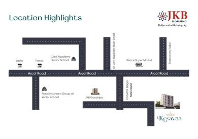 JKB Housing JKB Kesavaa Map - Valasaravakkam, Chennai Location Map