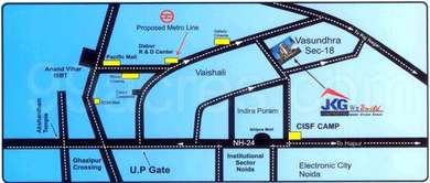 JKG Construction Builders JKG Heights Map - Vasundhara, Ghaziabad ...