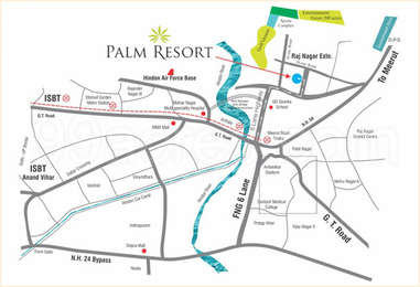 MRJV Construction Company MRJV Palm Resort Map - Raj Nagar Extension ...