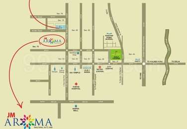 JM Housing Builders JM Aroma Map - Sector-75 Noida Location Map