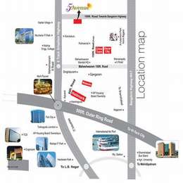 Jai Mata Di Builders Jai Mata Di 5th Avenue Map - Srisailam Highway ...