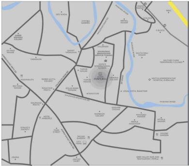 JN Realty and Homes JN Adi Amma Insperia Map - Rahatani, Pune Location Map