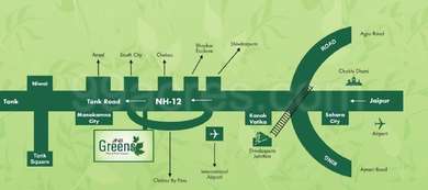 JND Infrastructure New Delhi JND Greens Map - Chaksu, Jaipur Location Map