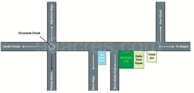 JP Builders And Shri Sai Developers JP Residency Map - Torwa, Bilaspur ...
