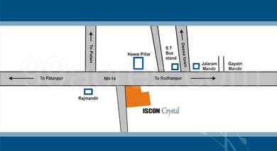 Iscon Group Builders JP Iscon Crystal Map - Kailash Nagar, Deesa ...