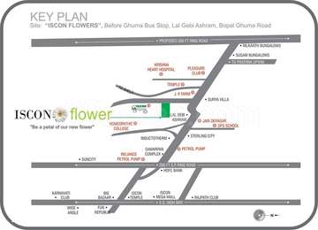 Iscon Group Builders JP Iscon Flower Map - Bopal, Ahmedabad West ...