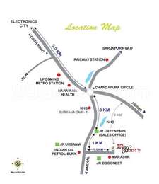 JR Housing JR Habitat Map - Chandapura, Bangalore Location Map