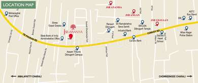 JSB Infrastructures JSB Aranya Map - Chiring Chapori, Dibrugarh ...