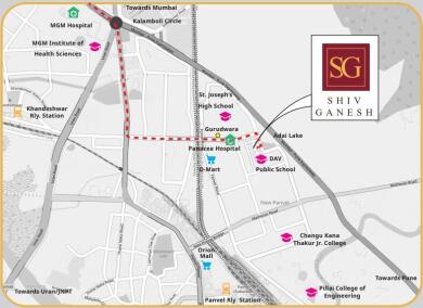 JSM Realtors JSM Shiv Ganesh Map - New Panvel, Navi Mumbai Location Map