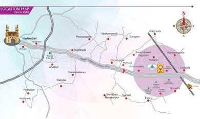 JSR Group Suncity Infra Developers JSR AGET Map - Chityal, Warangal ...