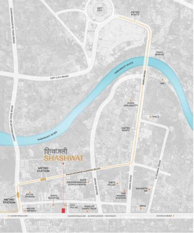 Jubilant Buildcon Shivanjali Shashwat Map - Kudasan, Gandhinagar ...