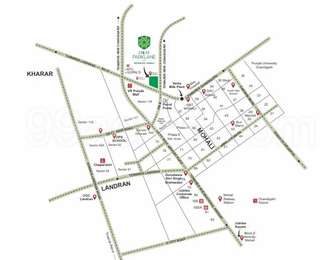 Jubilee Group Jubilee Parklane Map - Sector 120 Mohali Location Map