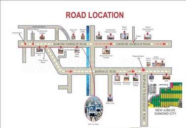 Jubilee Real Estate New Jubilee Diamond City Map - Joka, Kolkata South ...