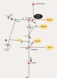 Jupiter Developers Jupiter Airport City 2 Map - Barasat, Kolkata North ...