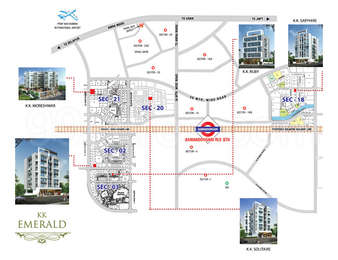 KK Developers KK Emerald Map - Sector 2 Ulwe, Navi Mumbai Location Map
