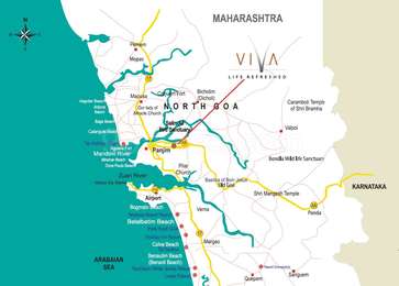 K Raheja Corp K Raheja Viva Map - Kadamba, North Goa Location Map