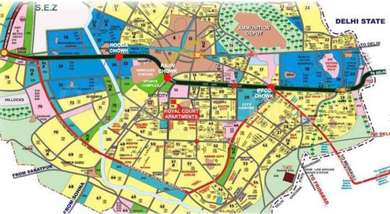 KW Group KW Royal Court Map - Sector 39, Gurgaon Location Map