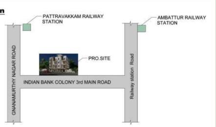 KA Developers KA Brezza Map - Ambattur, Chennai North Location Map