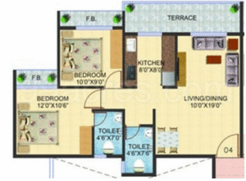 3 BHK Apartment / Flat for sale in Kaamdhenu Sai Pushpam Ulwe Navi Mumbai - 1650 Sq. Ft.- 7th ...