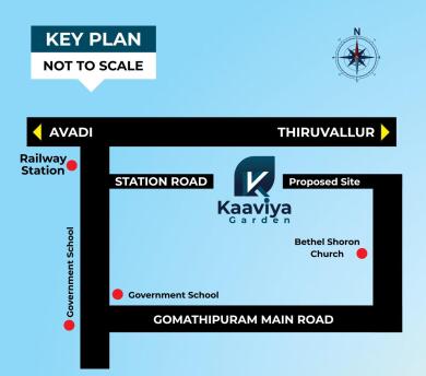 Kaaviya Groups Kaaviya Garden Map - Thiruninravur, Chennai North ...