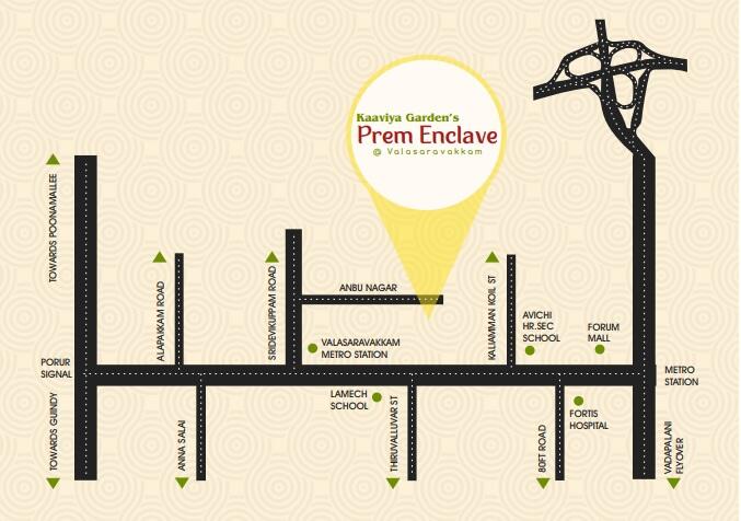 Kaaviya Gardens Prem Enclave Valasaravakkam, Chennai West | Price List & Brochure, Floor Plan ...